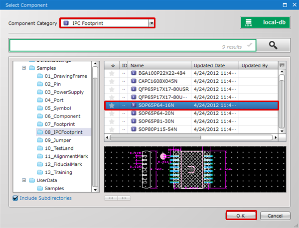 Quadcept - STEP 6: Registering Footprints (PCB Component Shapes)